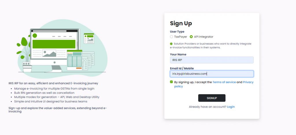 Registration - IRIS IRP