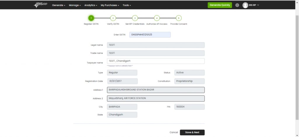 User Onboarding - IRIS IRP