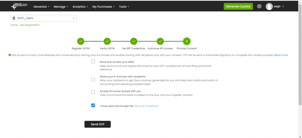 User Onboarding - IRIS IRP
