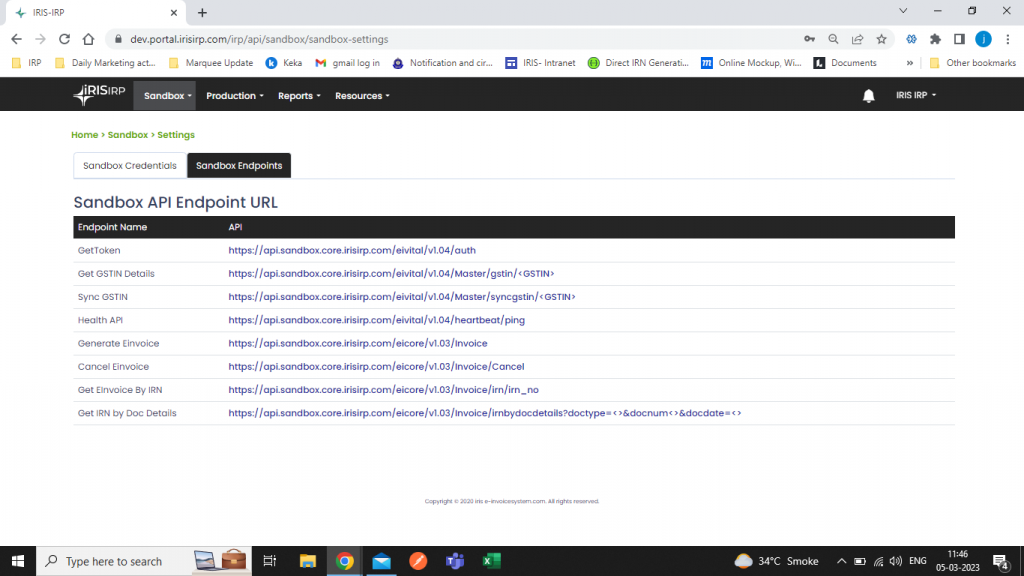 Manage Sandbox Access - IRIS IRP